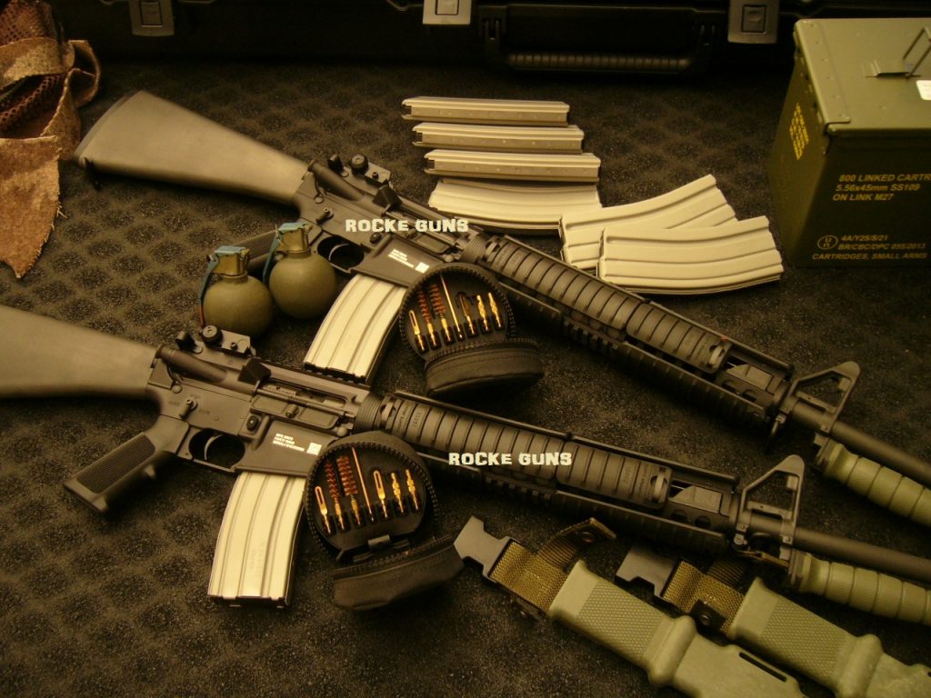 FN SEQUENTIAL SET (2) MILITARY ISSUE M16 5.56 NATO W/ ISSUE CASE AMMO ...